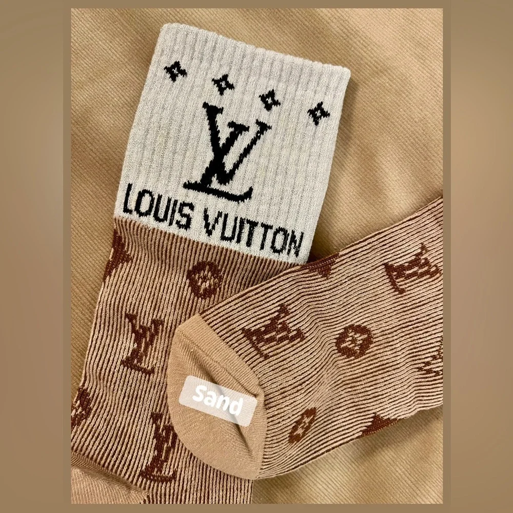 L V | Underwear & Socks | L V Mens Signature Crew Socks | Poshmark